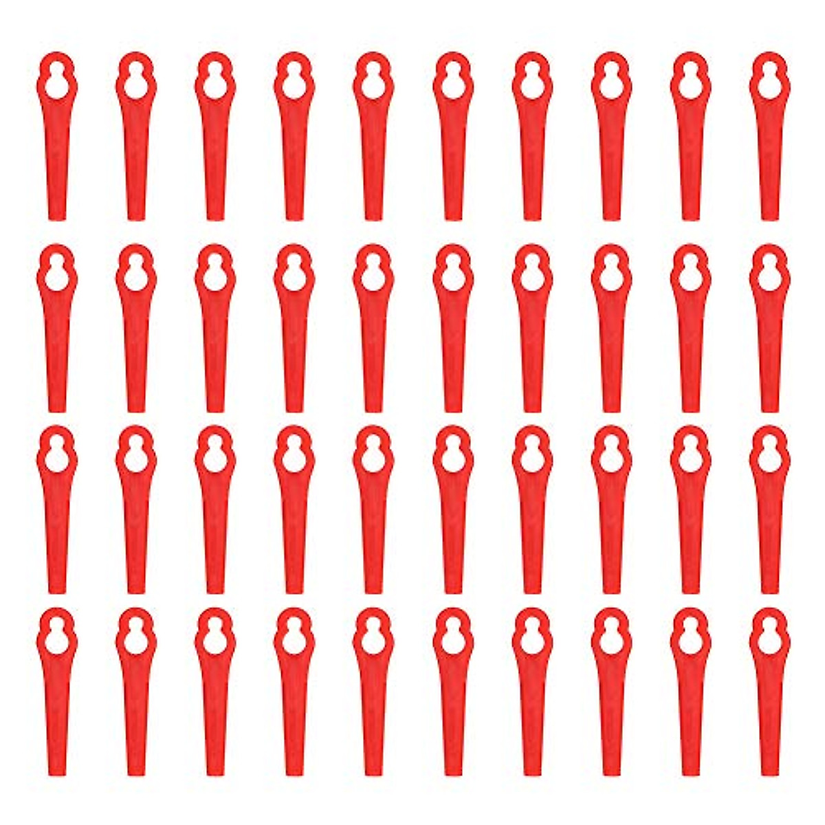 Trimmer Replacement, 40pcs Plastic Cutter Set Replacement Cutter for Cordless Grass Trimmer Strimmer