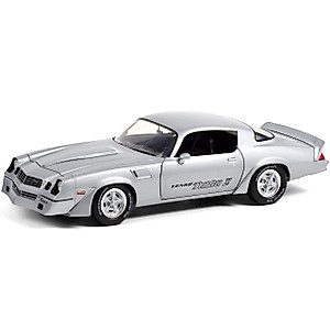 1981 Chevy Z/28 Yenko Turbo Z Turbo Silver Metallic 1/18 Diecast Model Car by Greenlight 13594