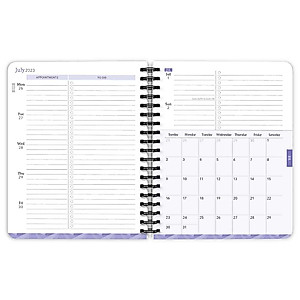 Ebony & Ivory | 2024 6 x 7.75 Inch 18 Months Weekly Desk Planner | Foil Stamped Cover | July 2023 - December 2024 | Plato | Stationery Planning
