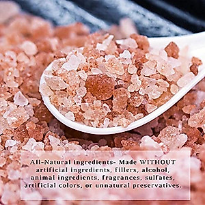 Pink Himalayan Bath Salt Gift Set - Body Foot Spa Kit with Rose Essential Oil & Moisturize Foot Lotion, Revitalize and Soothe Skin, Foot Care Spa Gift Foot Soak for Women Relaxing Christmas Gifts