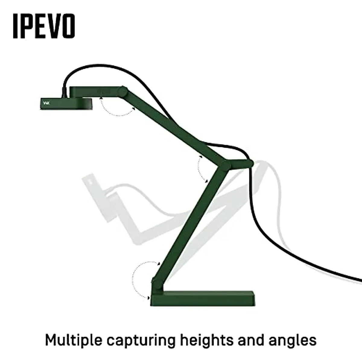 IPEVO V4K Ultra High Definition 8MP USB Document Camera — Mac OS, Windows, Chromebook Compatible for Live Demo, Web Conferencing, Distance Learning, Remote Teaching