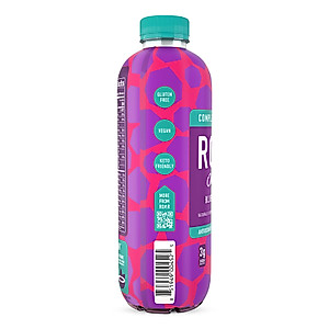 Roar Organic Electrolyte Infusions - USDA Organic - Blueberry Acai - with Antioxidants, B Vitamins, Low-Calorie, Low-Sugar, Low-Carb, Coconut Water Infused Beverage 18 Fl Oz (Pack of 12)