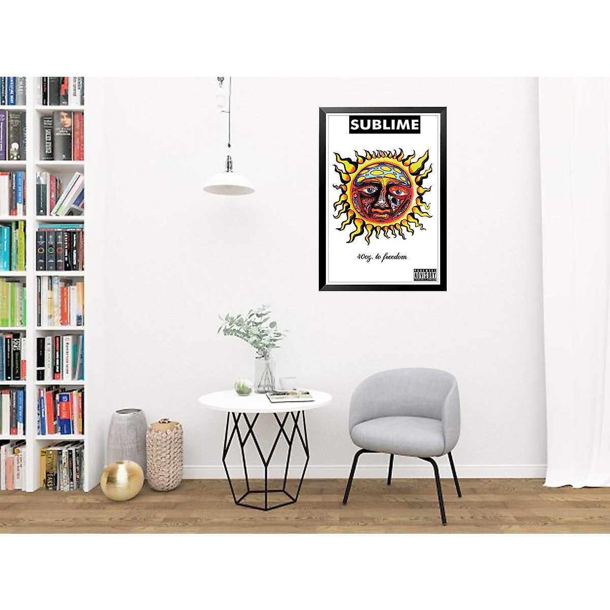 Buyartforless Framed Sublime 40oz to Perfection Debut Album 1992 36x24 Music Art Print Poster White