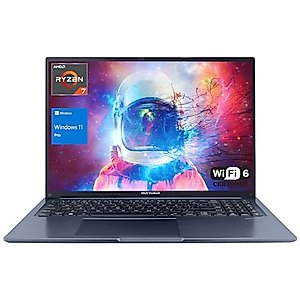 ASUS Business VivoBook 16 Laptop, 16” WUXGA (1920 x 1200) Screen, AMD Ryzen 7 5800HS, 32GB RAM, 1TB SSD, Webcam, HDMI, Wi-Fi 6, Windows 11 Pro, Blue