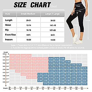 we fleece Women’s Soft Capri Leggings for Women-High Waisted Tummy Control Non See Through Workout Running Black Leggings Yoga Pants (White, Small-Medium)