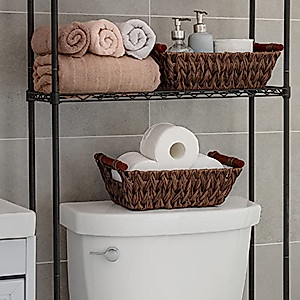 GRANNY SAYS Bundle of 1-Pack Woven Wastebasket for Organizing & 2-Pack Woven Storage Baskets for Bathroom