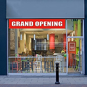 Grand Opening Banner, Store Restaurant Grocery Shop Advertising Business Start Large Sign