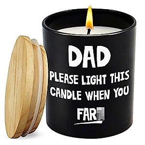 Funny Birthday Gifts for Dad - Dad Gifts from Daughter & Son - Cool Gifts for Dad, Papa on Birthday Anniversary, Fathers Day - Sandalwood Scented Candle 10oz