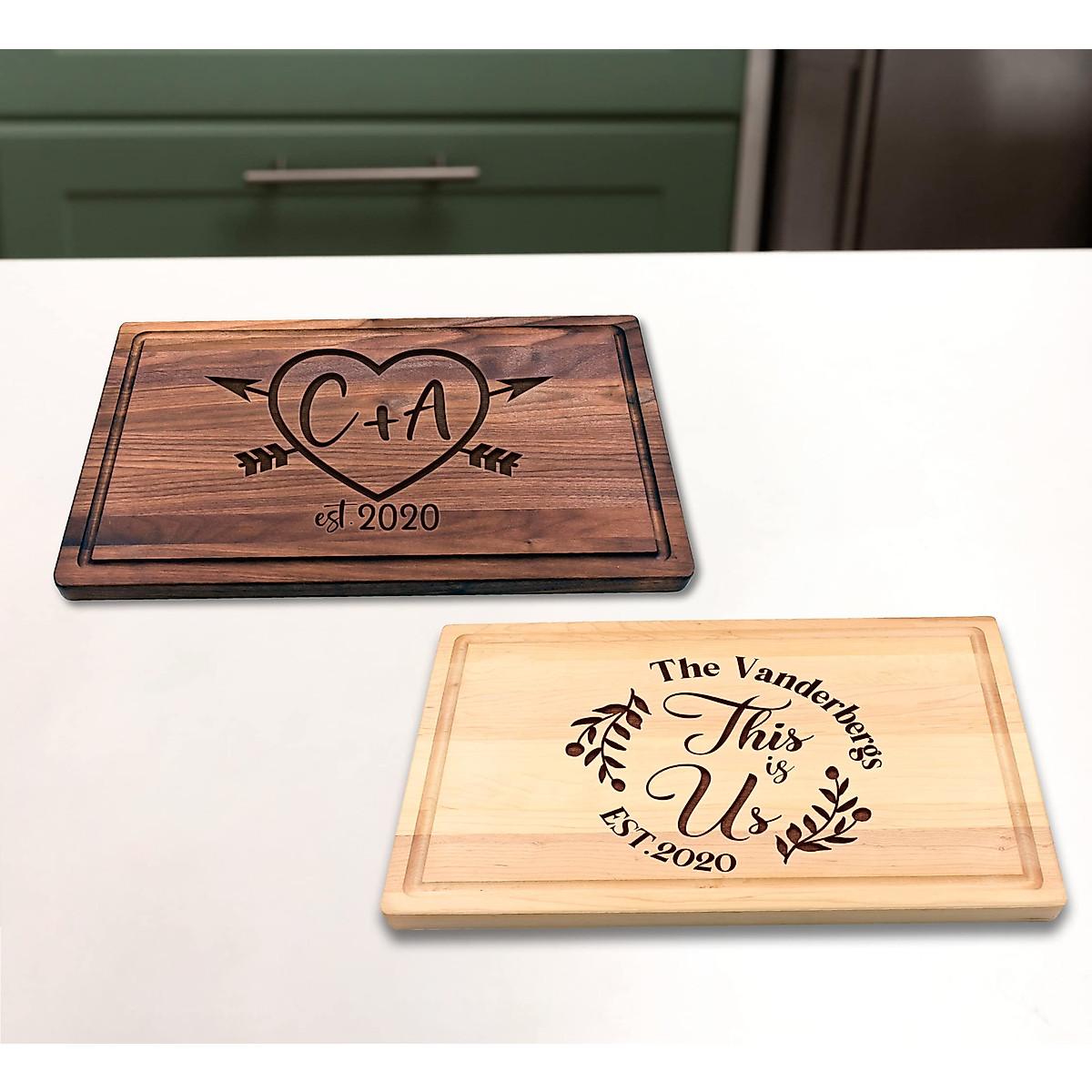 Personalized Charcuterie Board Custom Mr Mrs Cutting Board Butcher Block Cutting Board Wood Engraved