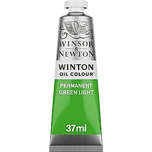 Winsor & Newton Winton Oil Color, 37ml (1.25-oz) Tube, Permanent Green Light
