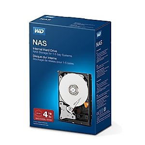 WD,4TB Intellipower 3.5" SATA 6Gbs Internal Network Attached Storage (NAS) Red HDD