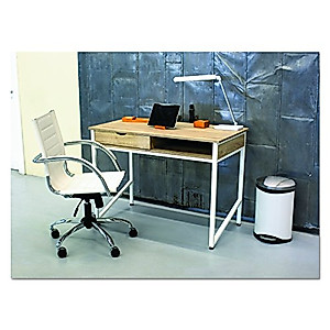 Safco Products 1001WH Vamp LED Modern ABS Desk Lamp with USB Port and Dimmer Switch, White