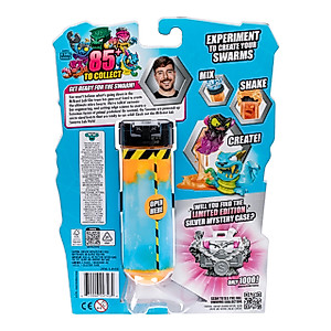 MrBeast Lab Swarms Series 2, Atomic Series Lab 5 Pack, Experiment by Adding Water, Shaking The Test Tube and Reveal 2 of The 5, 1 Inch / 2.5 cm MrBeast Themed Swarms Collectible Micro Beasts
