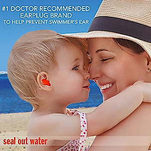 Mack's Soft Moldable Silicone Putty Ear Plugs – Kids Size, 15 Pair – Comfortable Small Earplugs for Swimming, Bathing, Travel, Loud Events and Flying | Made in USA