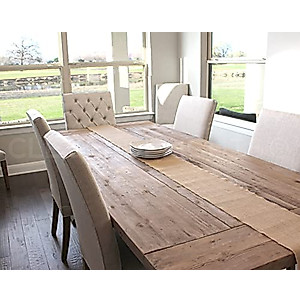 CleverDelights 9" Premium Burlap Roll - 10 Yards - No-Fray Finished Edges - Natural Jute Burlap Fabric