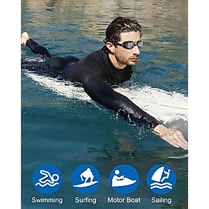 Voph Swimming goggles 2 pack, Anti Fog & UV Swim Goggles, Leak-proof Soft Silicone Swimming Goggles Adult Men Women Youth