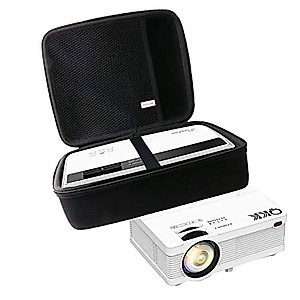 waiyu Hard Carrying Case for QKK Mini Projector 5500/CiBest Projector4500 lux LED Portable Home Theater Projector