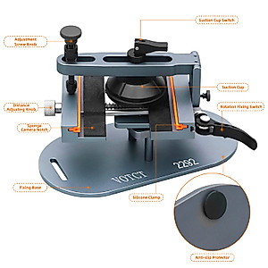 VOTCT Phone Screen Separator Aluminium Alloy Phone Screen Opener with Suction Cup Heating Free 360 Rotatable LCD Screen Opening Tool Cellphone Repair Jig Kit Compatible for iPhone Samsung Huawei