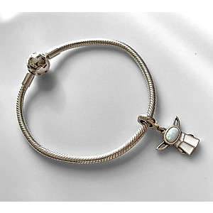 BOLENVI Opal Baby 925 Sterling Silver Pendant Charm Bead For Pandora & Similar Charm Bracelets or Necklaces