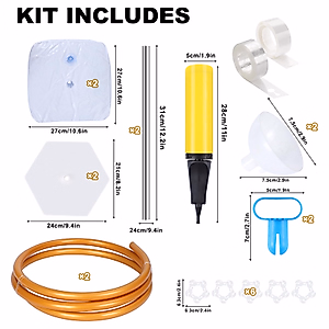 Balloon Arch Kit DIY Arbitrary Bending Shape Balloon Arch Stand Kit with Water Filled Base Idear for Wedding Party Baby Showers