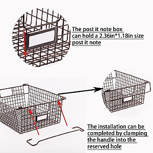 4 Pack Stackable Wire Storage Baskets With Handles,For Kitchen, Bathroom, Cabinets, Cupboards, Counter Top, Freezer & Pantry Organizer Bins, For Snacks, Drinks, Potatoes, Onions, Meat