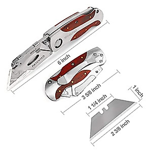 WORKPRO Quick-Change Utility Knife and Utility Knife Blades with 50-pack Heavy Duty Box Cutter Blades