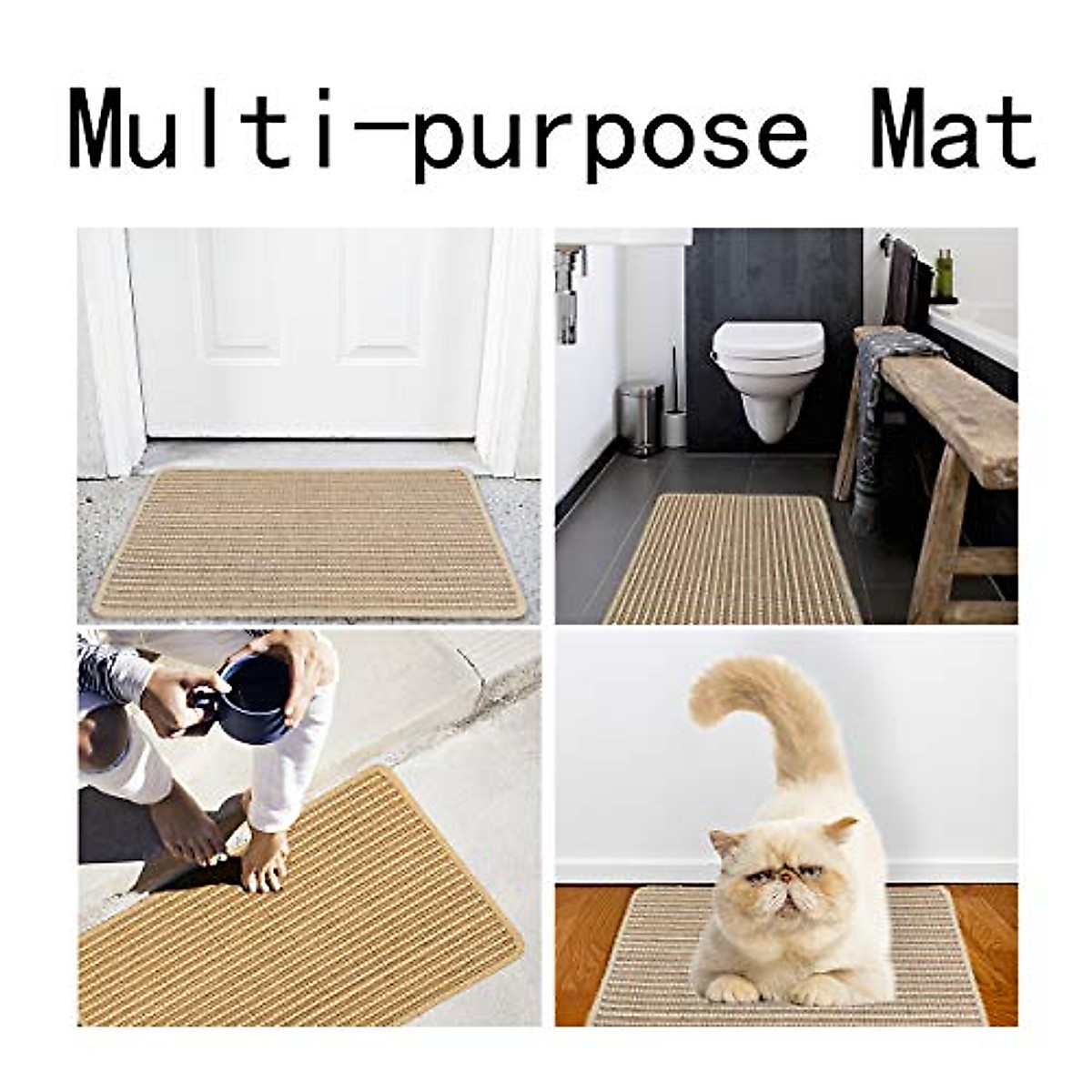 Cat Scratching Pad, Scratching Mat,Scratch Pads,Cat Scratcher Rug Natural sisal Rope Carpet