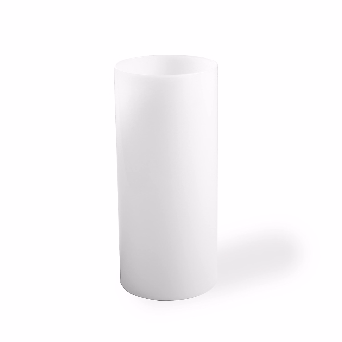 Sunwo Glass Shade Straight Cylinder Glass Lamp Shade Replacement with Multiple Effects (Opal White Straight Cylinder)（Customer size）