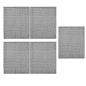 IDGGDI Flower Pot Hole Mesh Pad, 5PCS 11.8"x7.9" Bonsai Pot Bottom Grid Mat Mesh Garden's Drainage Mesh Hole Screens Mesh Pots Prevent Soil Loss Breathable Gasket