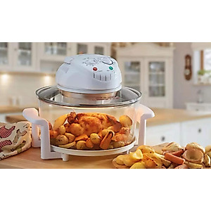 Electric Air Fryer Turbo Convection Oven Roaster Steamer,Halogen Oven Countertop Great for French Fries & Chips
