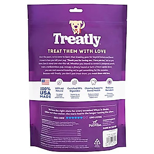 Treatly USA Beefhide Rolls 8-9" Dog Chew Treats - Chicken & Beef Flavor, 10 Count/1 Pack