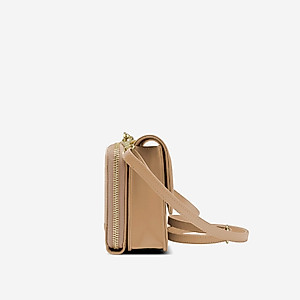 Pixie Mood Jane 7.75 x 5.25 Vegan Leather 2-in-1 Crossbody Wallet Purse, Sand