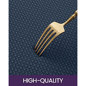 DEXI Kitchen Floor Mats Cushioned Anti Fatigue,17x29+17x59, Standing Runner Rug Waterproof, Comfort Memory Foam Padded for Front Sink Laundry Set of 2, Navy