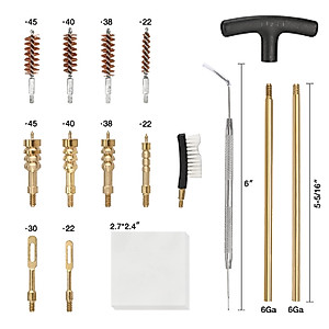 FLISSA Universal Handgun Cleaning Kit and 16-in-1 Multitool