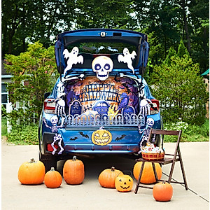 American Greetings Halloween Trunk-or-Treat Car Decorations Kit, Graveyard (42-Count)