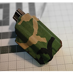 Dangerfield Arms TackGear Wrap 8" x 12" MultiCam Cordura Camouflage Adhesive Wrap 500 Denier adhesive back for kydex and other items (Woodland Camo M81)