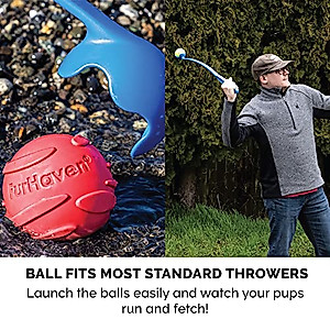 Furhaven 3-Pack Fetch 'N Fun TPR Squeaky Ball Dog Toy Set - Play Pack, Set of 3