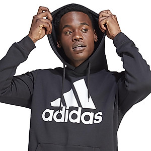 adidas Men's Essentials Fleece Big Logo Hoodie, Black, X-Small