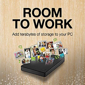 Seagate Portable Drive, 2TB, External Hard Drive, Dark Grey, for PC Laptop and Mac, 2 Year Rescue Services, Amazon Exclusive (STGX2000400)