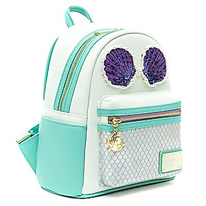 Loungefly Disney Mini Backpack, The Little Mermaid Ariel Sequins & Pearls, Multicolor