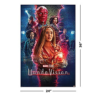 WandaVision - Marvel TV Show Poster (Reality Rift - The Cast) (Size: 24" x 36")