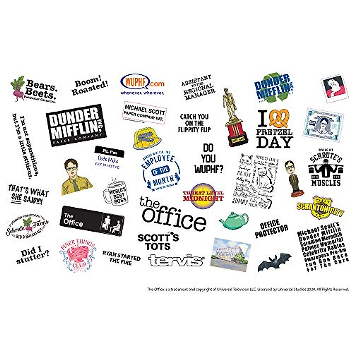 Tervis Triple Walled The Office Insulated Tumbler Cup Keeps Drinks Cold & Hot, 20oz - Stainless, Smorgasbord