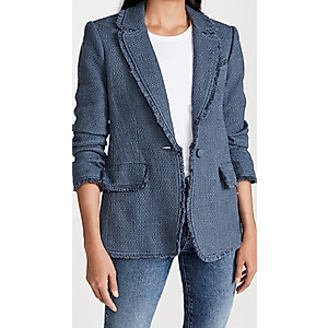 Cinq a Sept Women's Tall Size Boucle Khloe Blazer, Shadow, 4