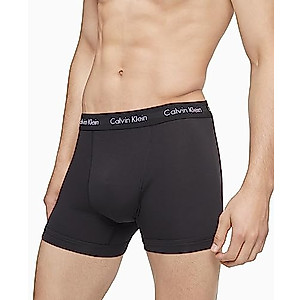 Calvin Klein Men's Cotton Stretch 3-Pack Boxer Brief, 3 Black, M