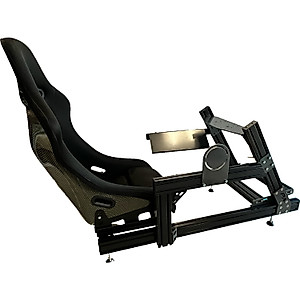 Position Advanced Complete Minimalist Nero Driving Simulator Rig Cockpit for Racing Video Games
