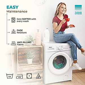 THREAD SPREAD 100% Egyptian Cotton Pillow Cases - 800 Thread Count Pillow Cases Queen/Standard Size Set of 2, Soft & Breathable Extra Long Staple Sateen Weave Cotton Pillow Covers for Bed - Silver