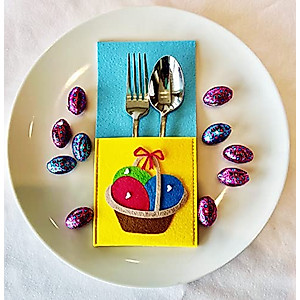 Easter Silverware Holder 8 Pack