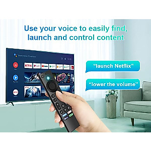 Voice Remote Control Replacement for Amazon Omni Series Smart TV 4K UHD Smart TV 4K65M600A 4K50M600A 4K43M600A 4K55M600A 4K75M600A and for Amazon TV 4-Series 4K43N400A 4K50N400A 4K55N400A