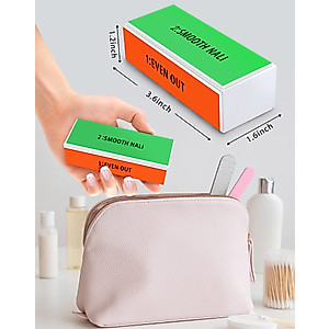 Maryton Professional Nail Buffer Block - Ultimate Shine Nail Buffing Block with 4 Way Buffing Methods, Smooth & Buff & Shine All-in-one Buffer for Optimum Natural Nail Care, 2 Count