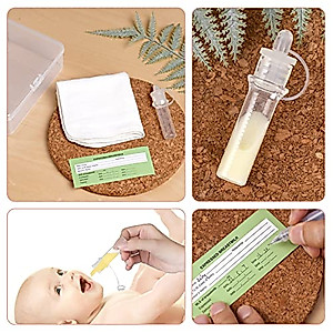 haakaa Colostrum Collector with Storage Case Set, Included 1 pc Reusable Cotton Wipe and Storage Box (0.1oz/4ml, 6 pcs)